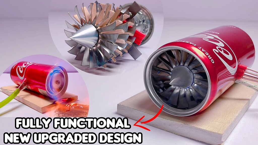 Making a Fully Functional Jet Engine from Soda can | diy Jet Engine ...
