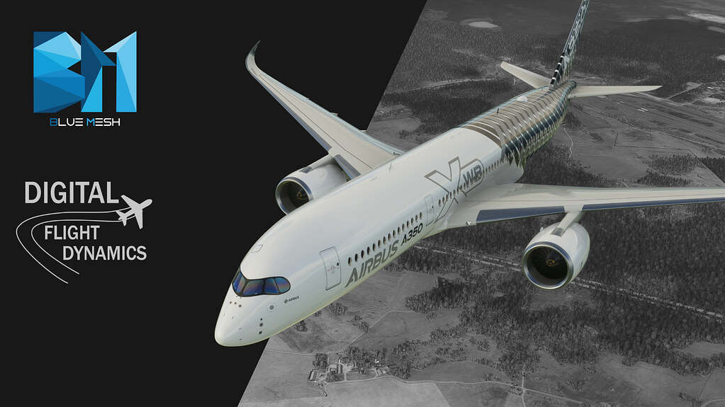 BlueMesh Donates Airbus A350-900 to Digital Flight Dynamic - Microsoft ...