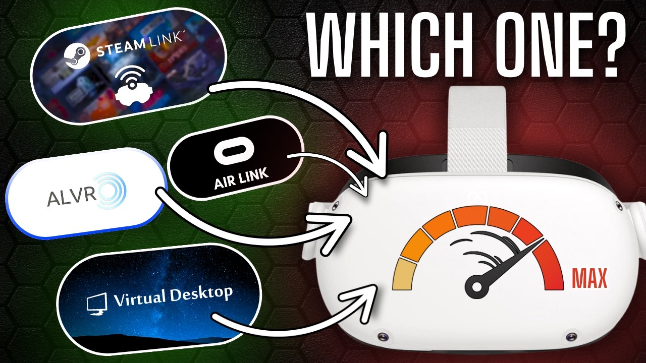 Quest PCVR Comparison: Air Link vs Steam Link vs Virtual Desktop vs ...